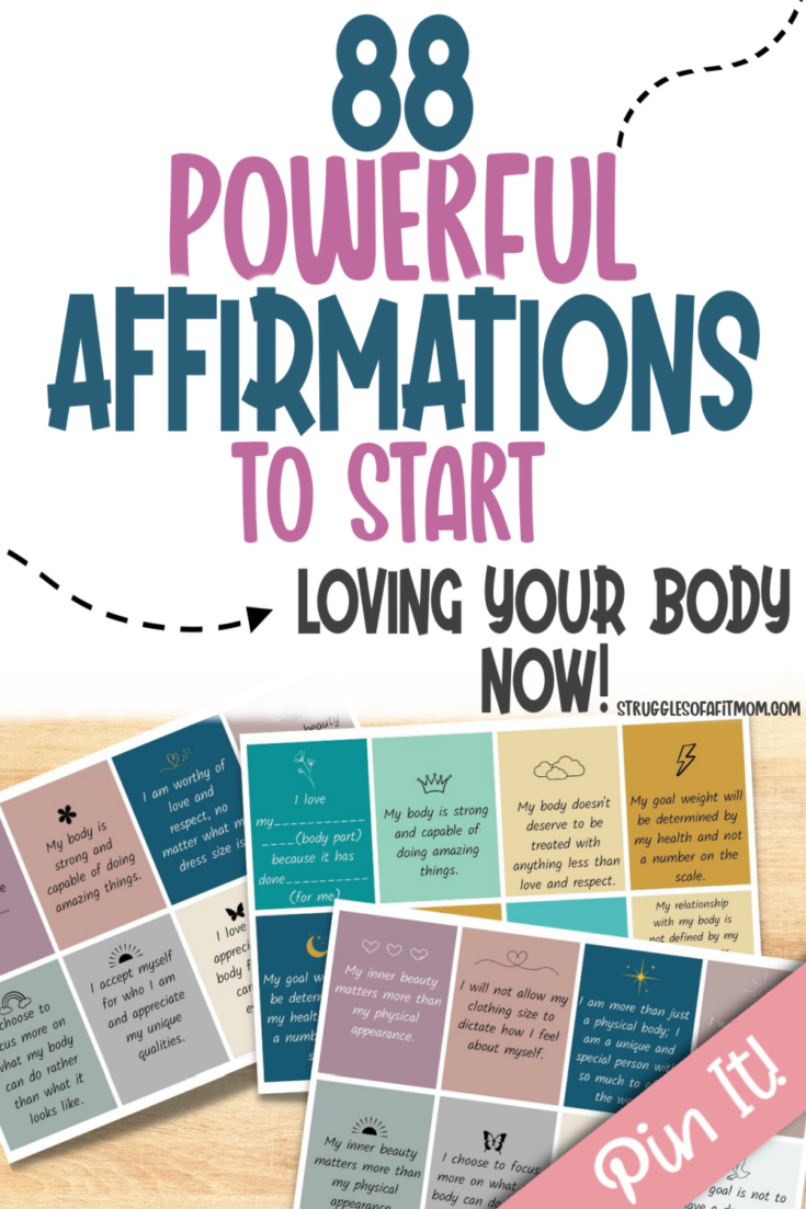 88 Body Positive Affirmations To Boost Your Body Love - Struggles of a ...